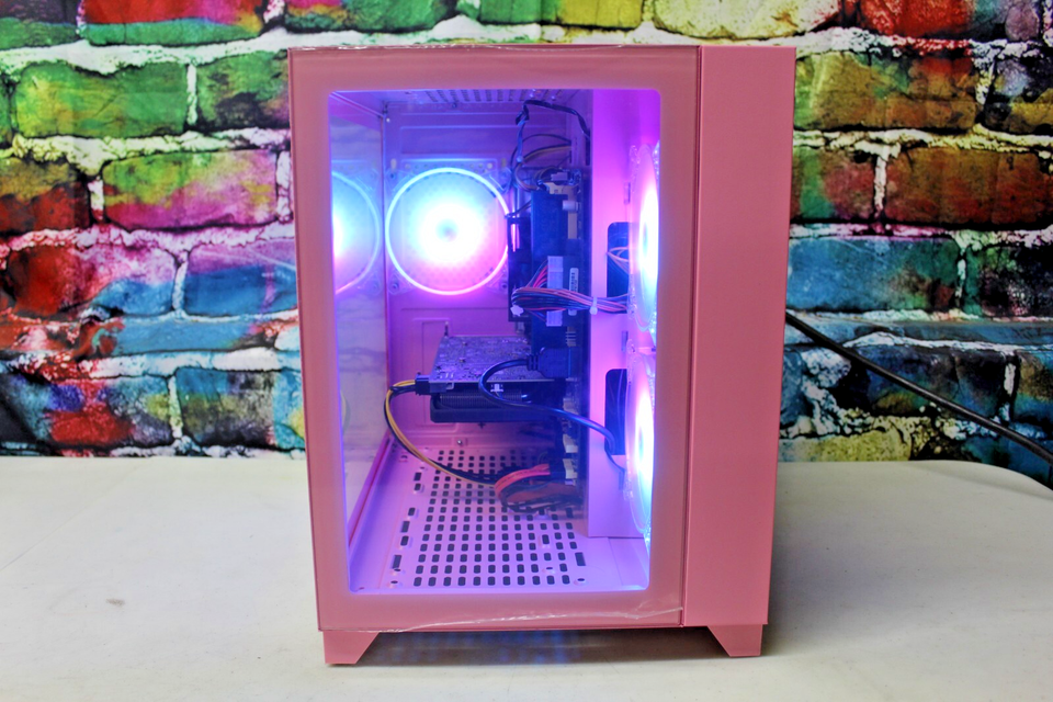 Custom Pink Gaming Desktop PC Intel i7 Quad 16 GB SSD + 1TB Nvidia GTX ...