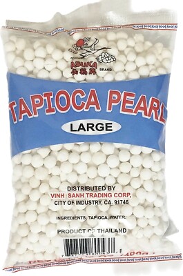 14oz Asuka White Tapioca Pearl Large - Boba Sago - Gluten Free | eBay