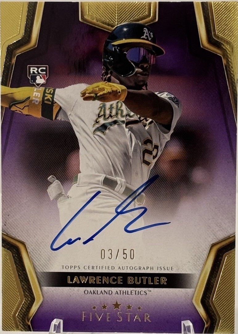 2024 Topps Five Star - Autographs Lawrence Butler #FSA-LB Purple /50 ...