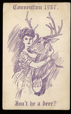 BPOE Elks Club Lodge 1907 Convention Philadelphia Pennsylvania Postcard ...