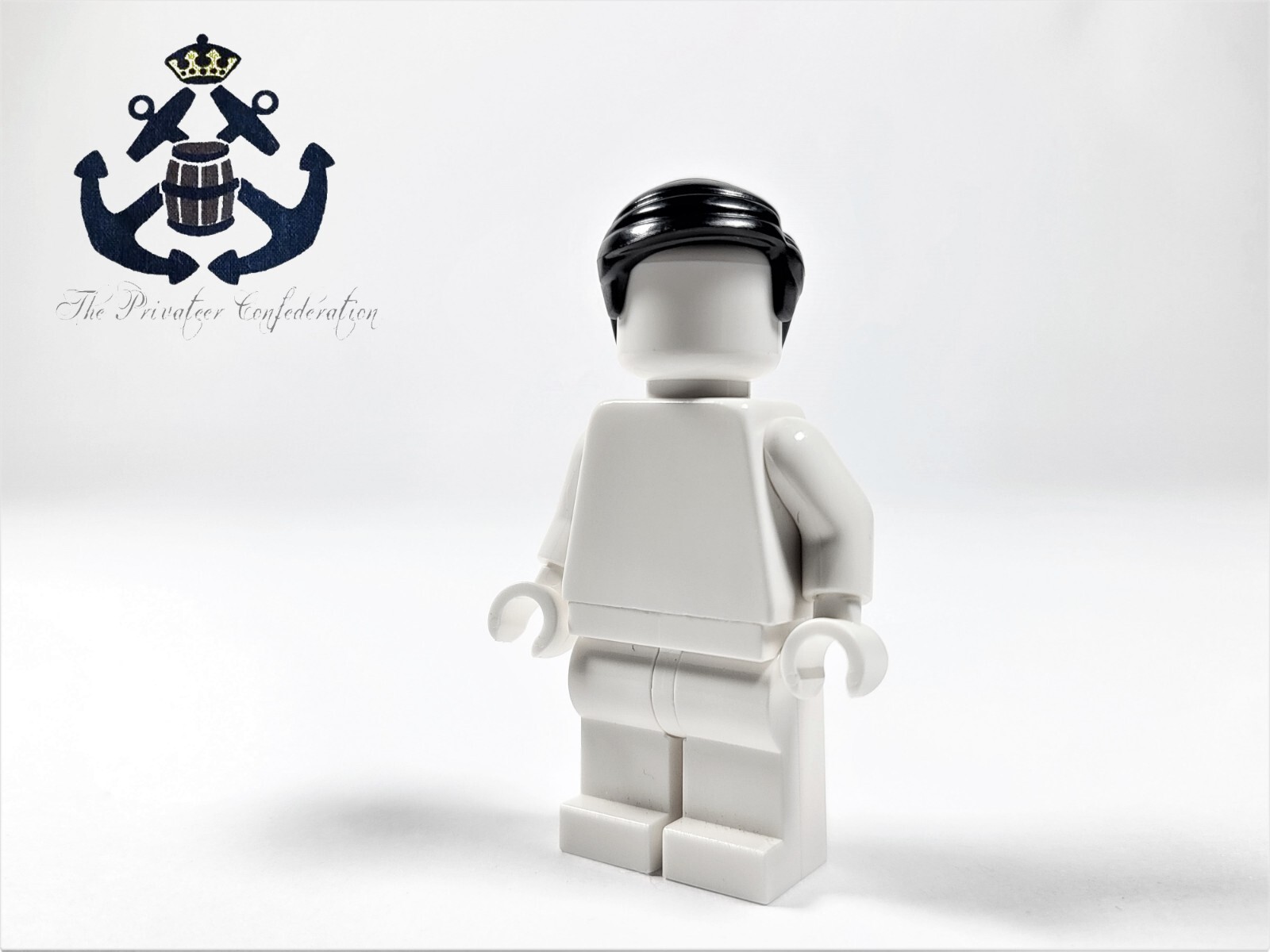 LEGO City Black Hair Short Combed Sideways 99930 For Town Minifigure ...