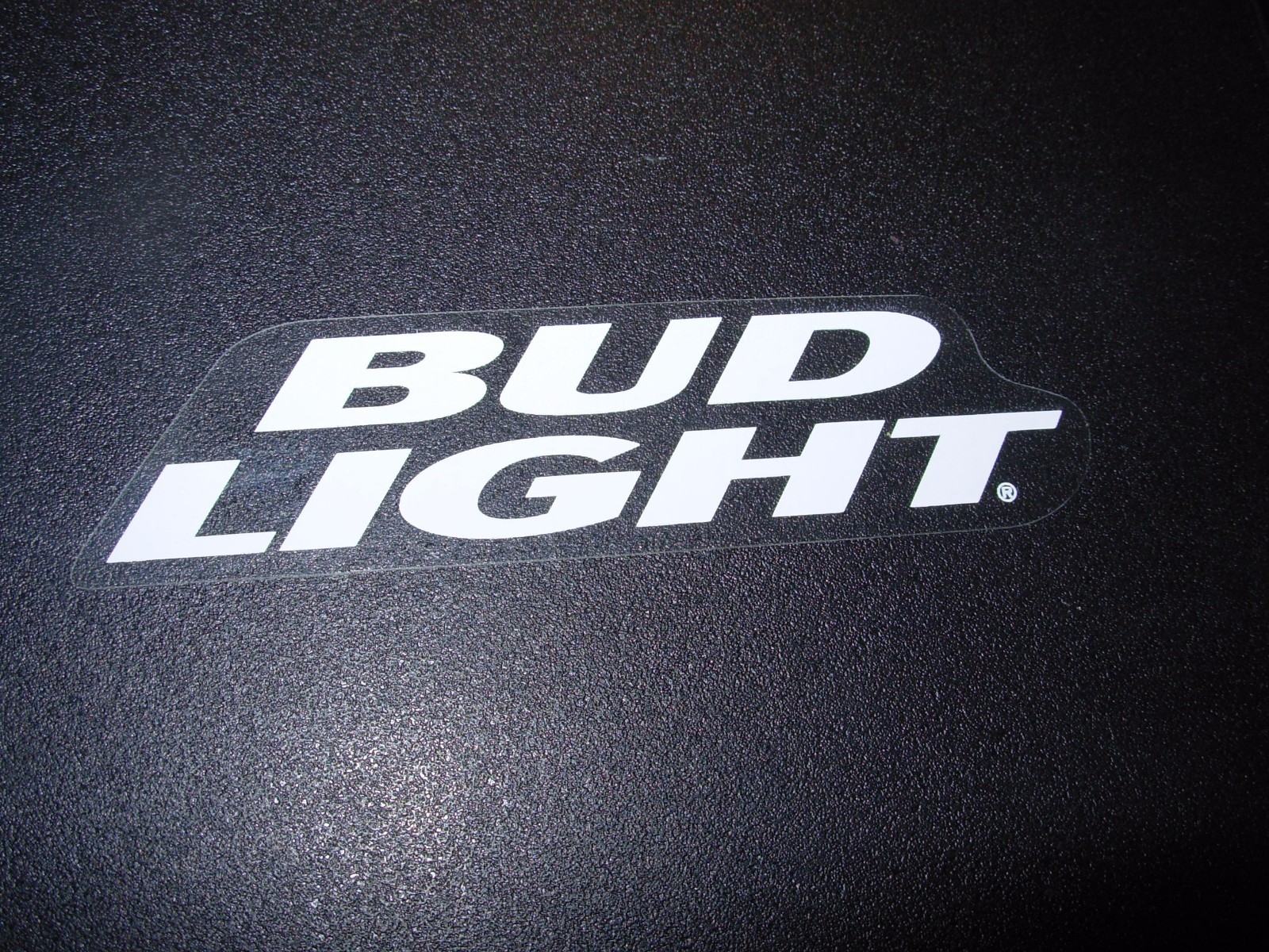 BUD LIGHT Die Cut Clear Logo budweiser STICKER decal craft beer brewing ...