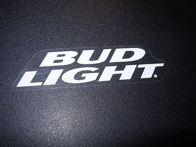 BUD LIGHT Die Cut Clear Logo budweiser STICKER decal craft beer brewing ...