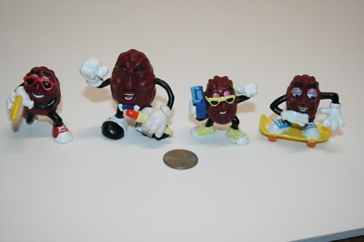 Vintage California Raisins Lot of 4 Hardees Raisins 1987-1988 CALRAB | eBay