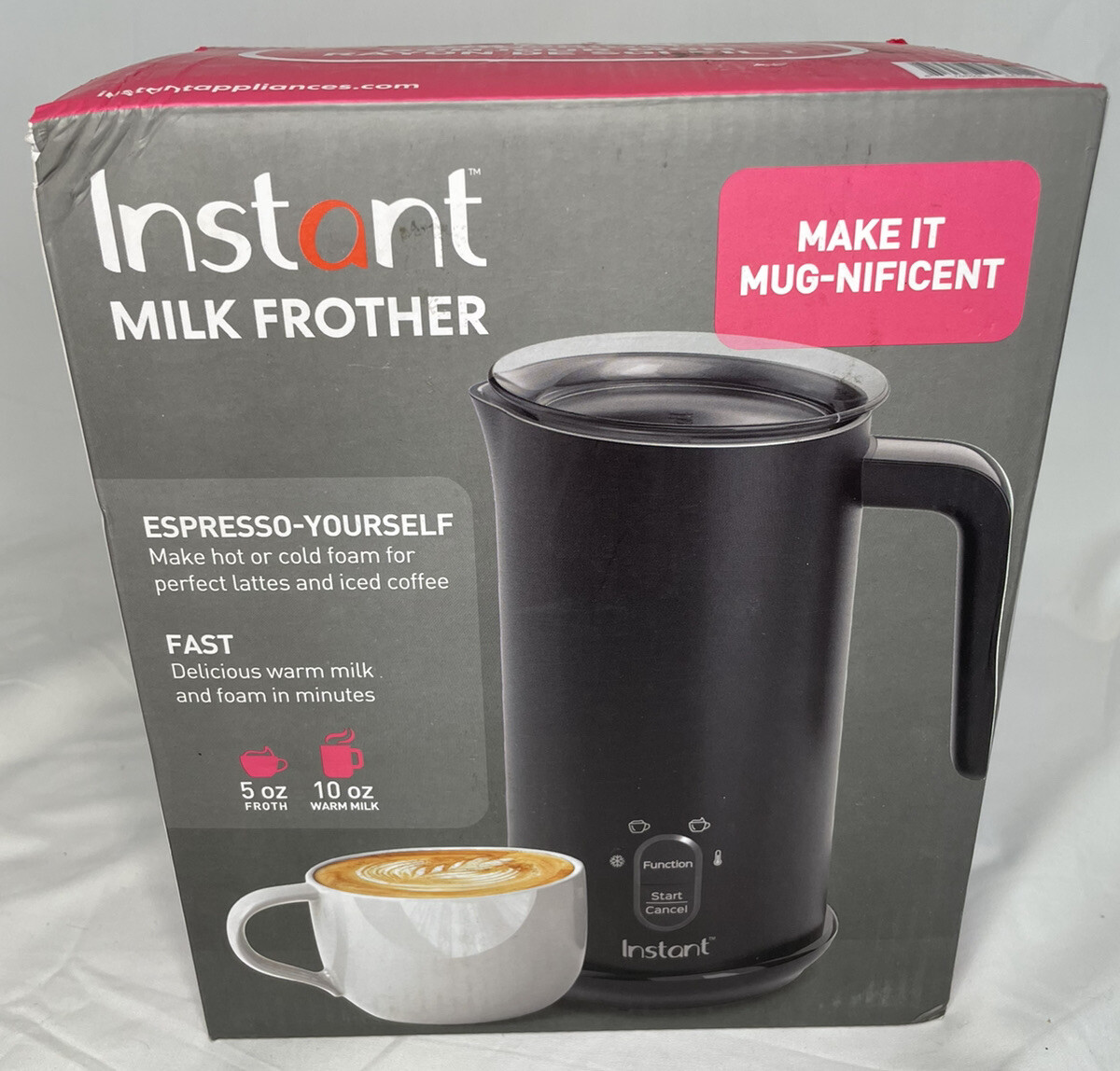 Instant Milk Frother Espresso Latte Coffee Cappuccino - No Frothing ...