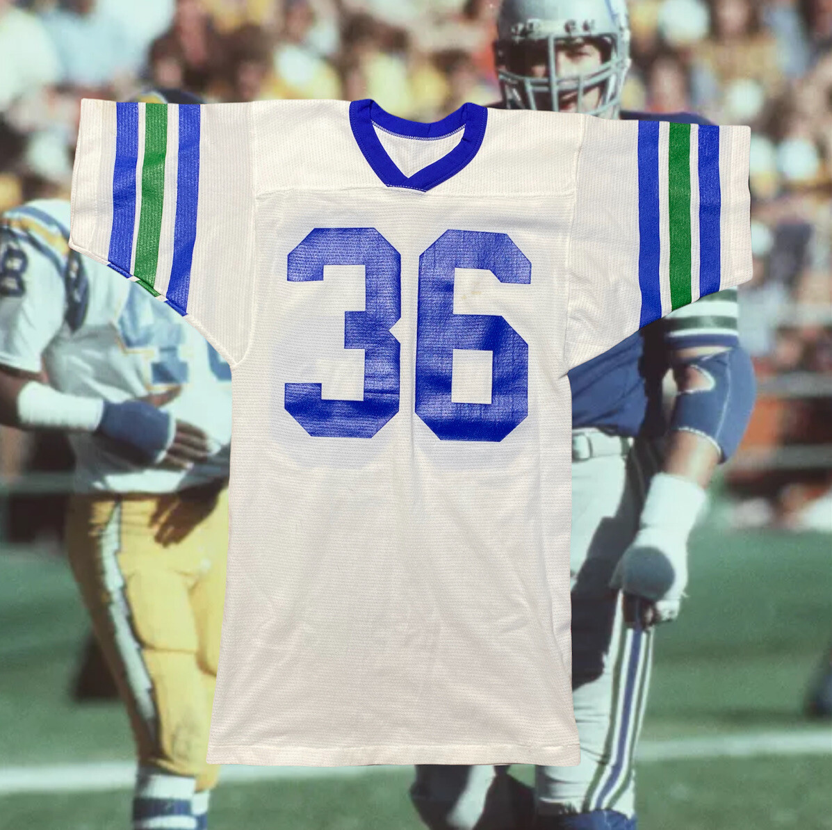 Vintage Seattle Seahawks Jersey 1970s Russell Athletic Small White Vtg ...