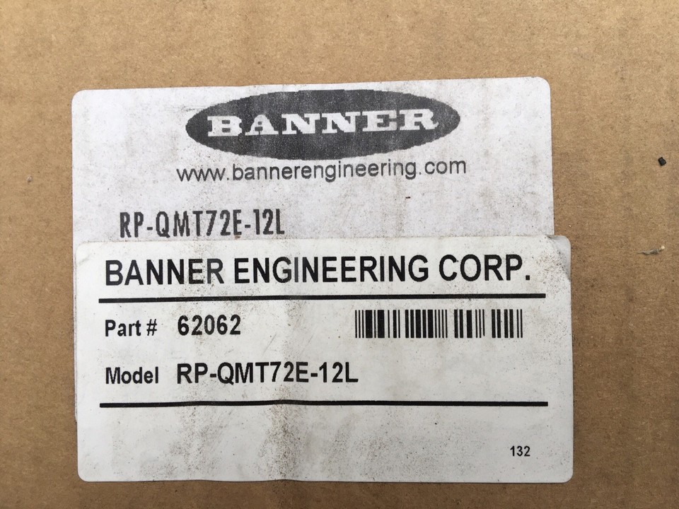 BANNER ENGINEERING RP-QMT72E-12L / RPQMT72E12L (BRAND NEW) -62062 | eBay