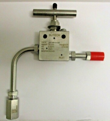 BUTECH, PRESSURE VALVE, CAT# 20UV61V-SS, MAWP 20,000PSI | eBay