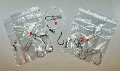 (5) Fish Finder Rigs Surf Fishing Rigs Drum Shark Catfish Striped Bass ...