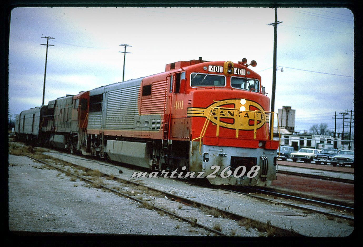 (MZ) DUPE TRAIN SLIDE SANTA FE (ATSF) 401 W/ TRAIN | eBay