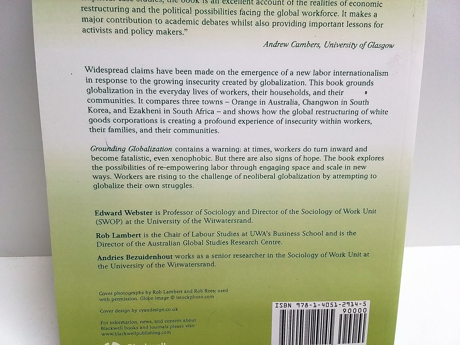 Grounding Globalization: Labour in the Age of Insecurity by Edward ...
