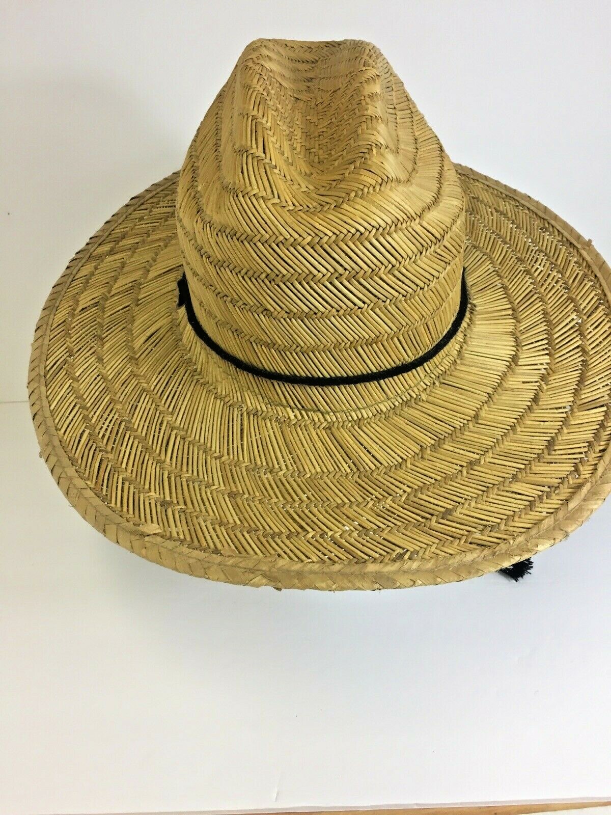 TRUE Retro VINTAGE BEACH HAT.~ ORANGE BEACH~ Straw B… - Gem