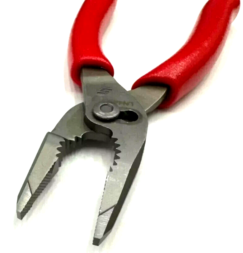 SNAP ON LN44BCF RED 5" Soft Grip Mini Long Nose Slip Joint Pliers NEW ...