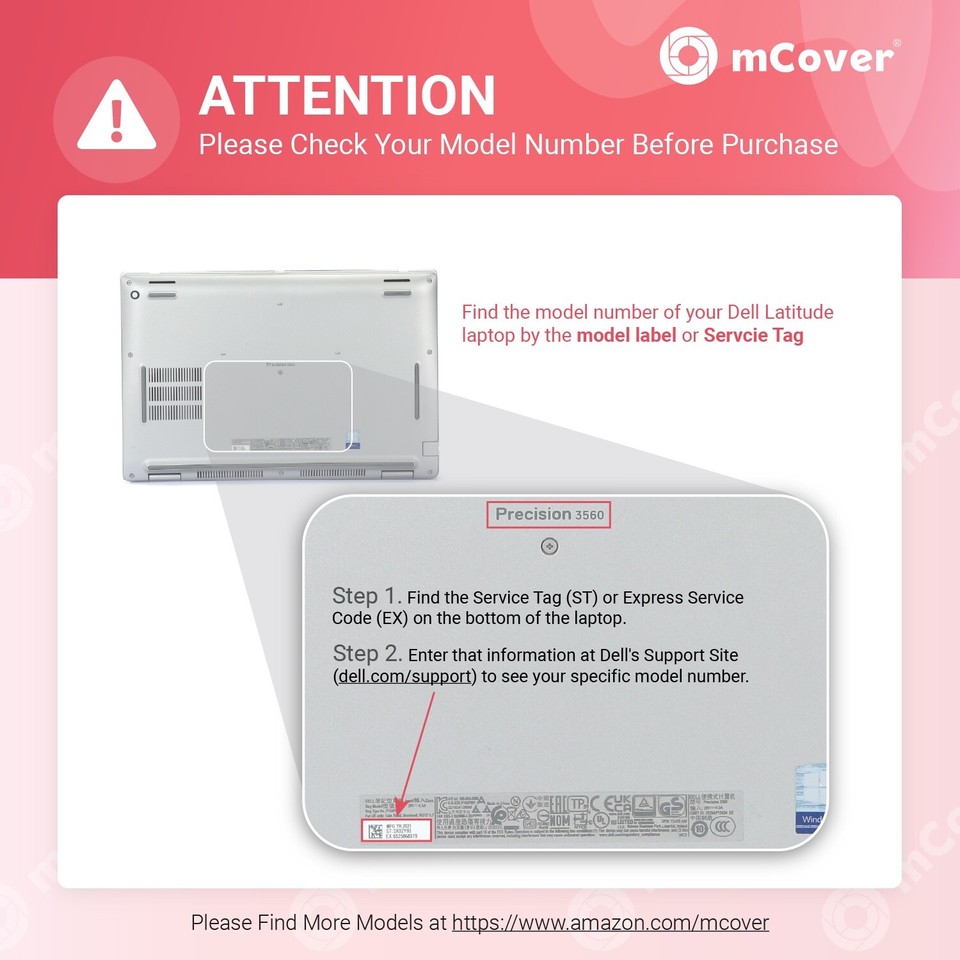 NEW mCover® Case for 2021 - 2025 15" Dell Precision 3560 3590 Latitude ...