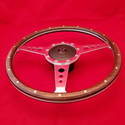 15" Flat Riveted Wood Steering Wheel & Hub. Fits Triumph TR7 77-82 | eBay