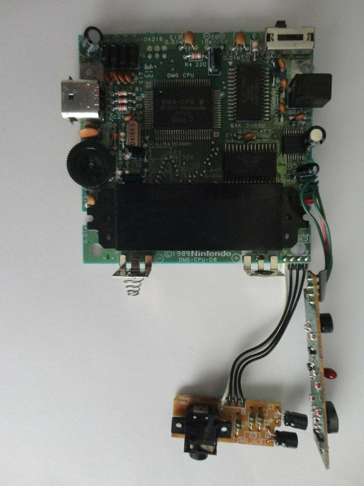 Nintendo Gameboy Game Boy Original DMG-01 Back CPU Motherboard - Fully ...