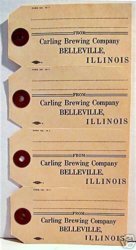 Vintage Stag Brewery Belleville Carling Beer Ship Tags Old Unused ...