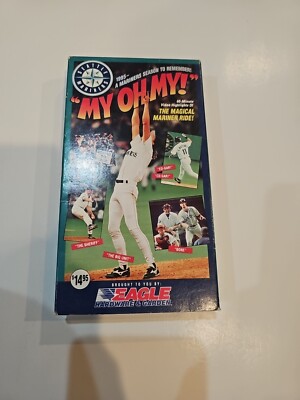 1995 Seattle Mariners VHS My Oh My! MLB American League Champs Baseball ...