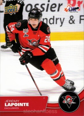 2021-22 Upper Deck CHL Exclusives #109 Jeremy Lapointe 012/100 ...