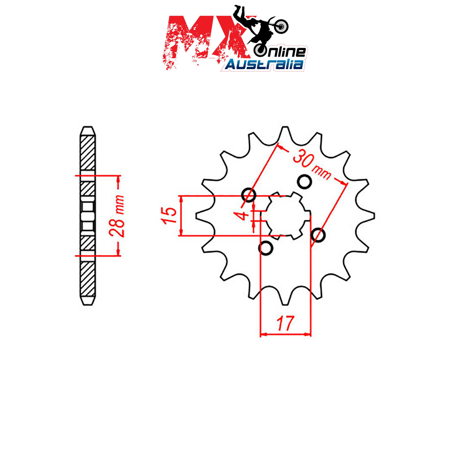 MTX Front Sprocket 14T Honda XL75 1977-1979 10-116-14 | eBay