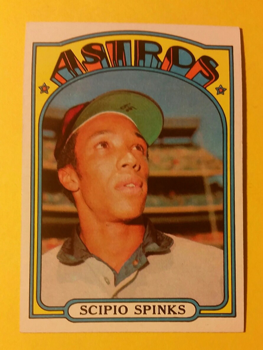 VINTAGE SCIPIO SPINKS #202 HOUSTON ASTROS * 1972 TOPPS MLB BASEBALL | eBay
