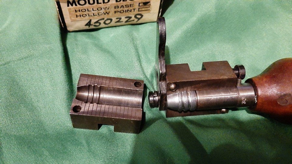 LYMAN 450429 1858 UBERTI REMINGTON SWC bullet mold also 45 Colt ACP etc ...