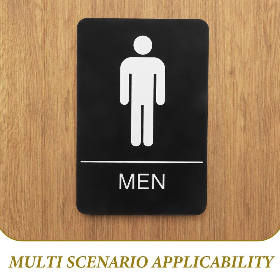 Men’s Restroom Sign With Braille Restroom Corridor Sign Restroom Sign ...