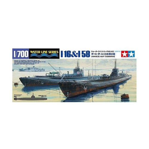 TAMIYA Water Line Series 1/700 Tamiy Japanese Navy Submarines - I6 & I ...