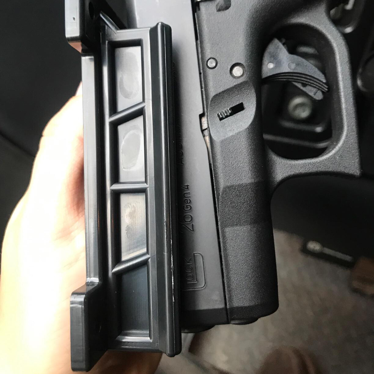 Concealed Carry Gun Magnet Mount for Glock 19X, G19, G17 - Car Truck or ...