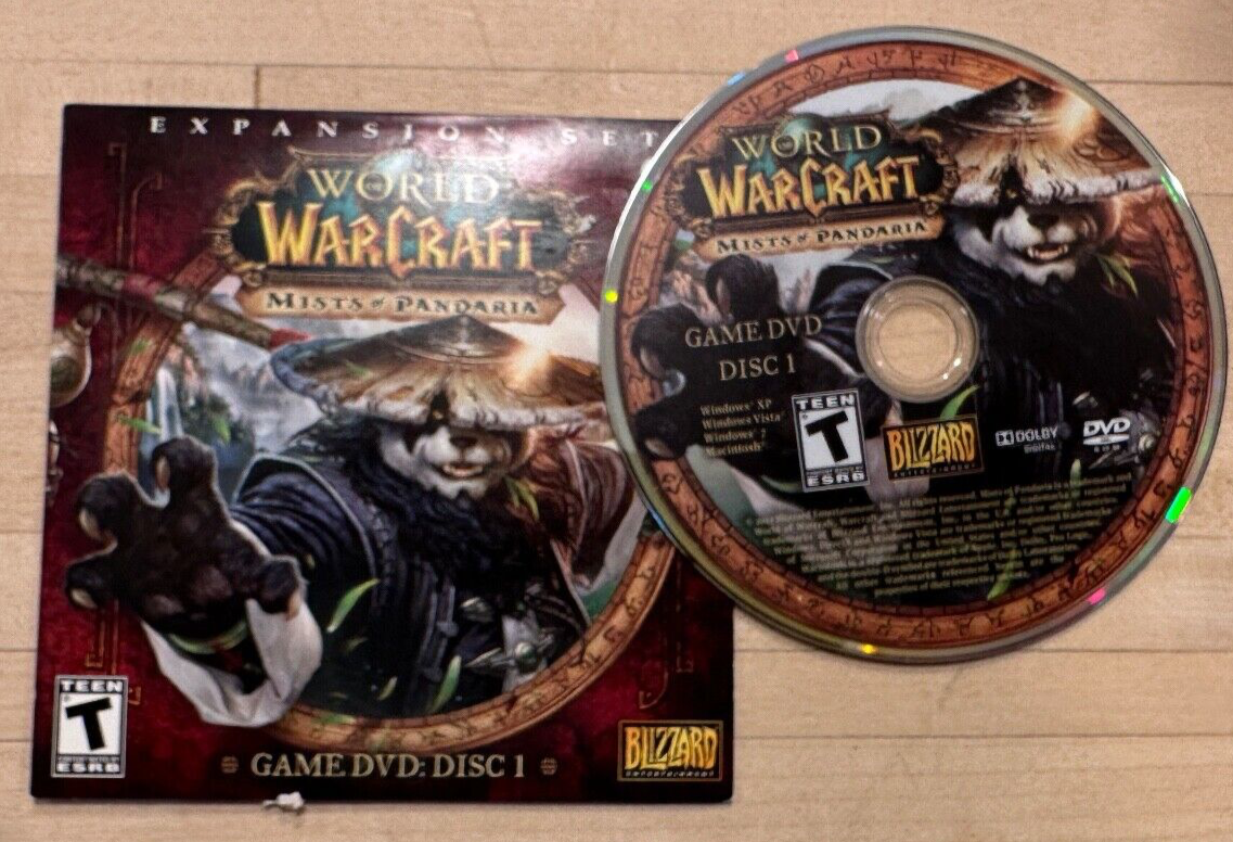 World of Warcraft: Mists of Pandaria (PC DVD Rom) Disc 1. PC or Mac | eBay