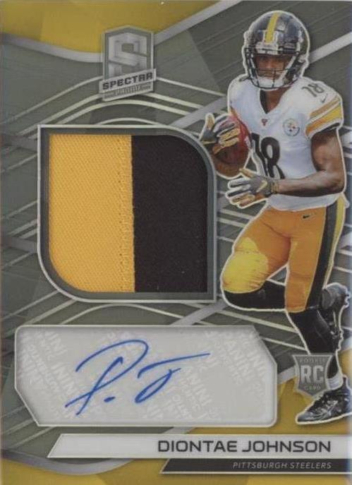 2019 Panini Spectra - Rookie Patch Autographs Diontae Johnson #223 /99 ...