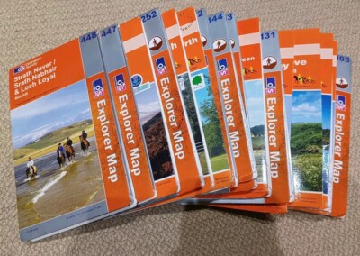 Ordnance Survey Explorer Series 1:25,000 Maps | eBay UK
