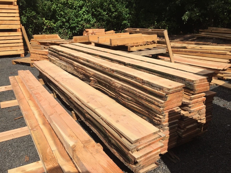 Wood Cladding Waney Edge In Larch/British Western Red Cedar 3.6m | eBay UK