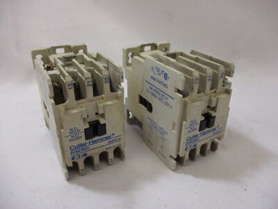 (LOT OF 2) EATON / CUTLER-HAMMER D15CR31 SERIES A1 CONTACTOR 6A 6OOV | eBay