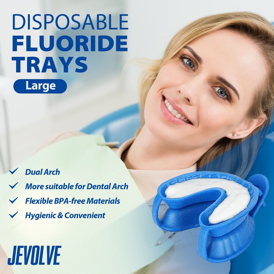Disposable Dental Fluoride Trays Dual Arch Tray for Gel Foam S/M/L ...