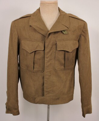 Men's Vtg WWII US Army Wool Ike Uniform Jacket Sz 38 R WW2 40s | eBay