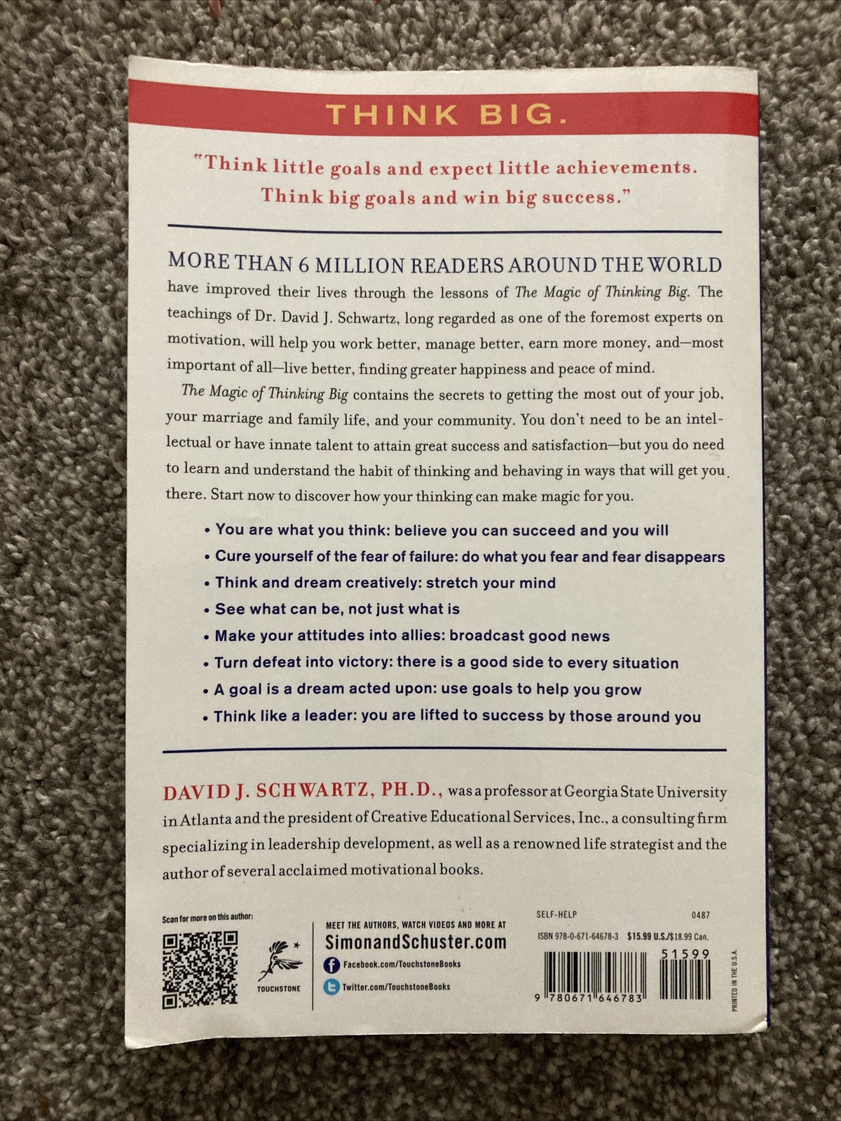 The+Magic+of+Thinking+Big+by+David+J.+Shwartz+%282015%2C+Trade ...