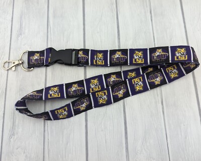 LSU Lanyard for Keys ID Badge Holder College Stocking Stuffer LSU Gift ...