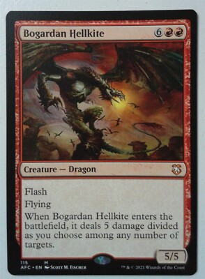 Bogardan Hellkite *Mythic Rare* Magic MtG x1 AFC Commander Forgotten ...