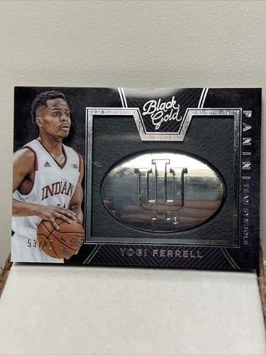 2016 Panini Black Gold Collegiate Team Symbols White 53/99 Yogi Ferrell ...