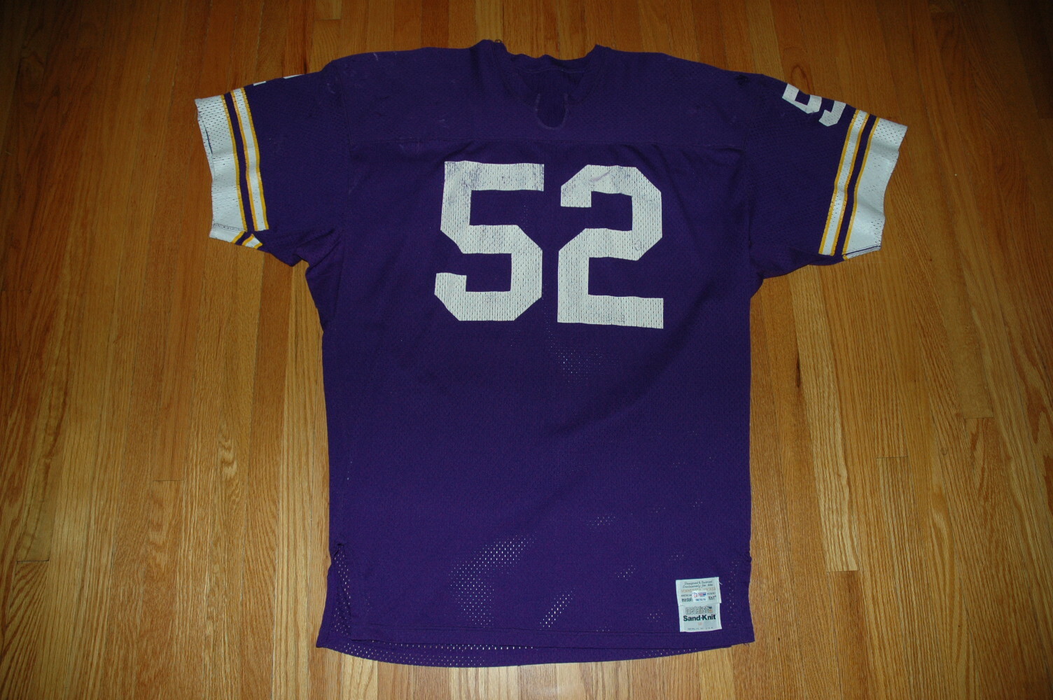 NFL Minnesota Vikings Randy Rasmussen 87/88 game worn used vintage U ...