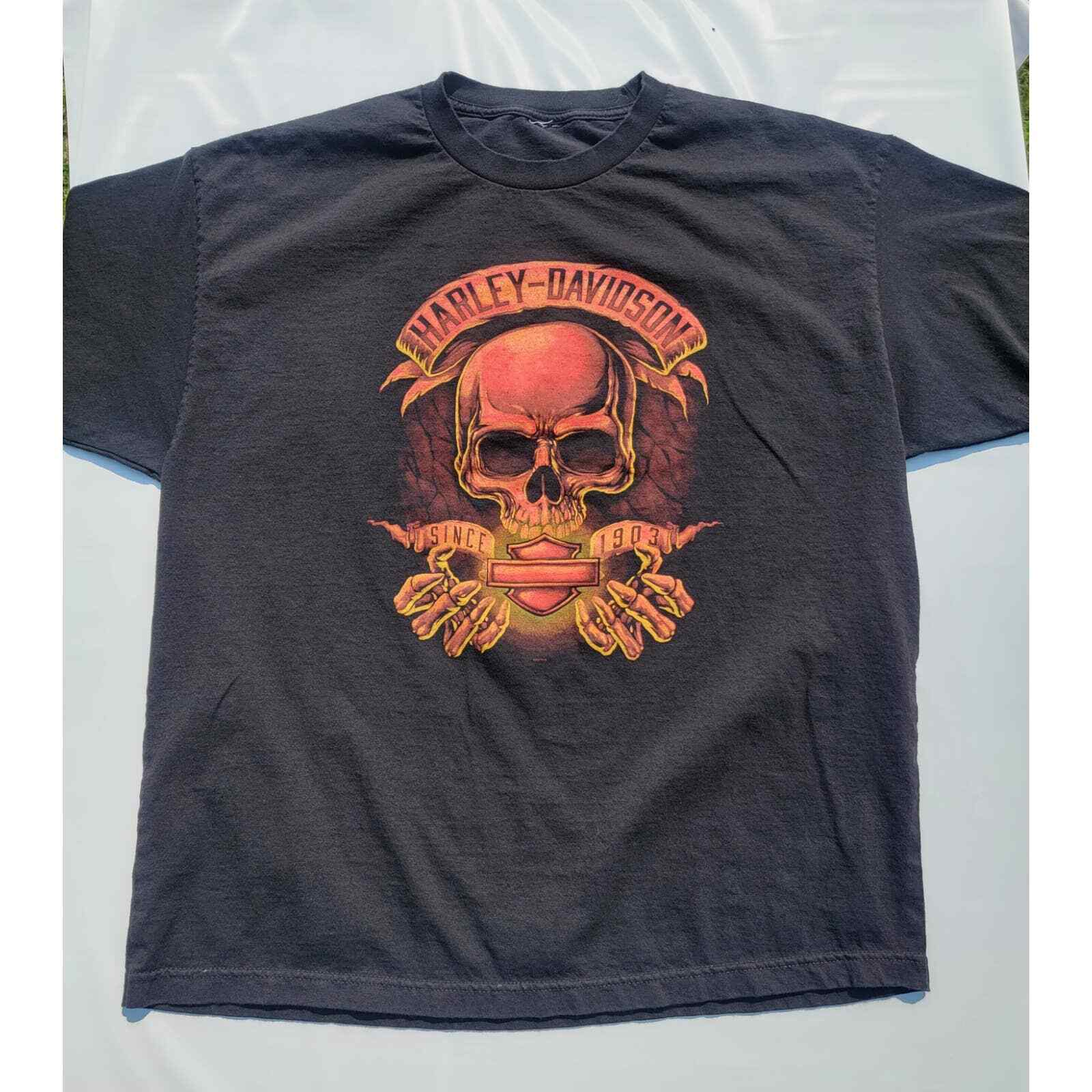 Harley Davidson Men's Gate Keeper Skull Short Sleeve … - Gem