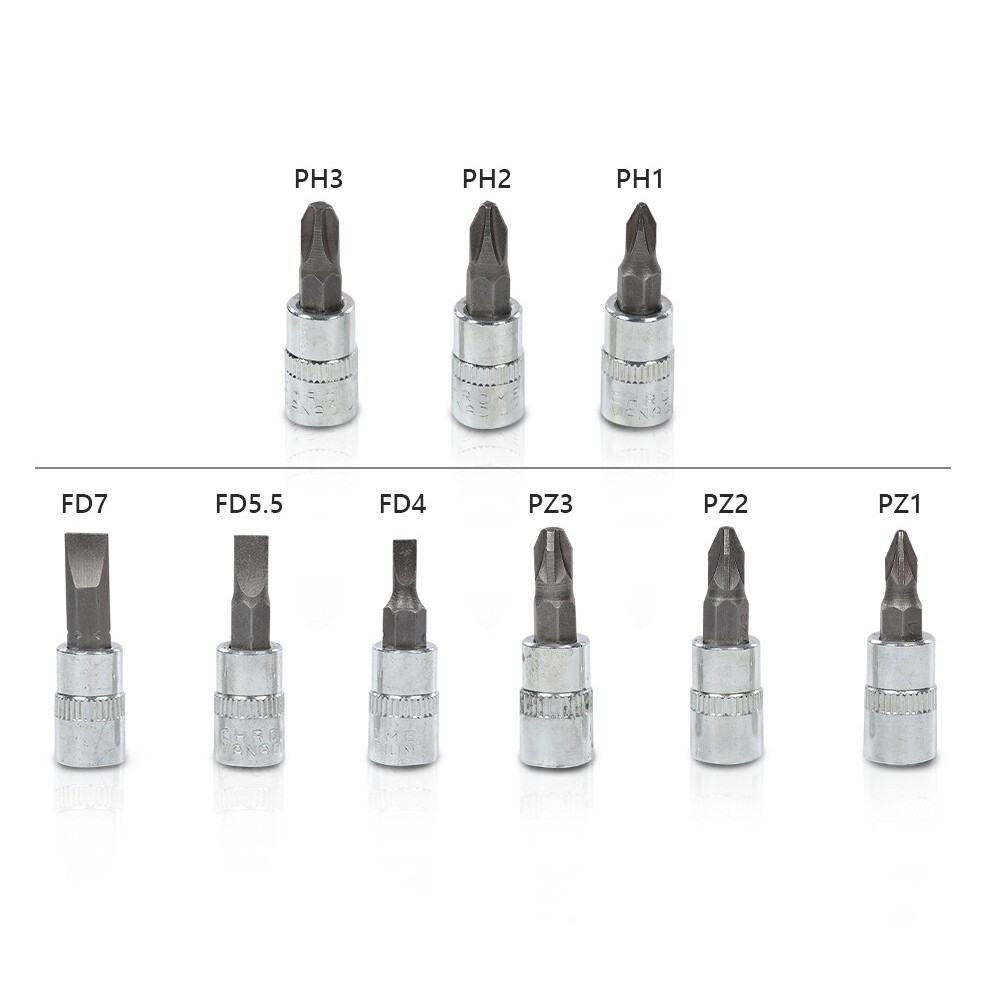 46pack 1/4 Ratchet Wrench Combination Package Socket Tool Set Auto Car ...