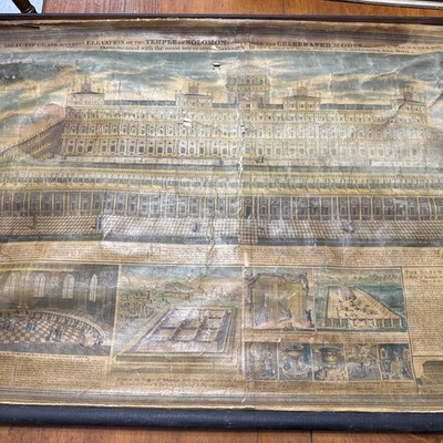 1860's Temple Of Solomon Color Elevation based on Schott, Masonic John ...