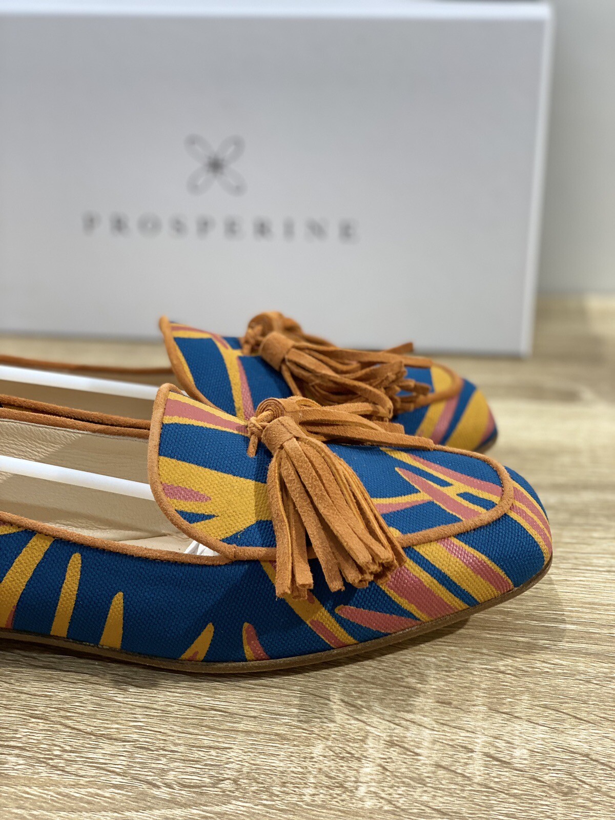 Prosperine Moccasin Woman Leather and Fabric Multicolorluxury Made IN ...