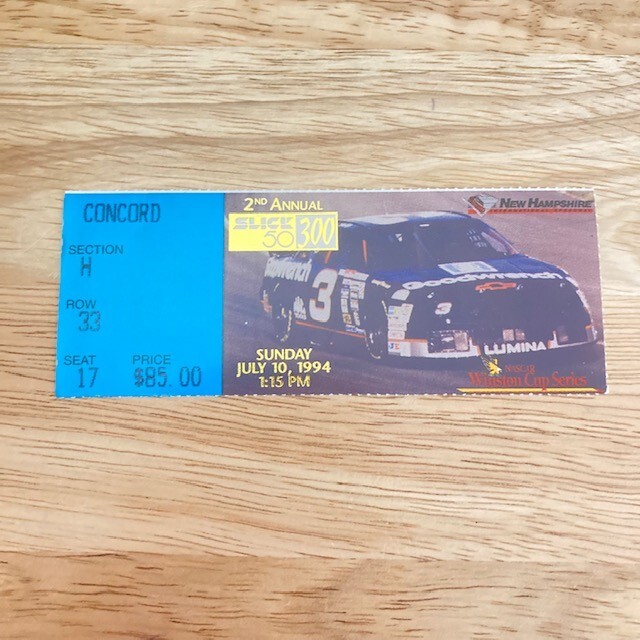 Nascar Ticket Front And Back Nascar Ticket Template Etsy