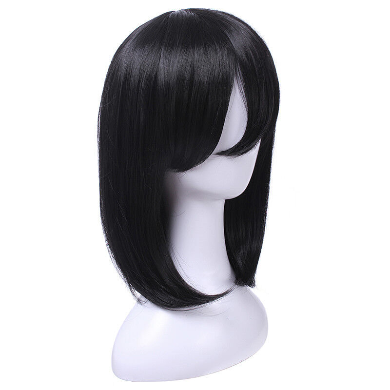 Black Medium Long Cosplay Full Wig Women Wigs | eBay