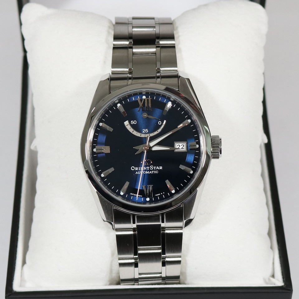 Orient Star Automatic Blue Dial Stainless Steel Men's Watch RE ...