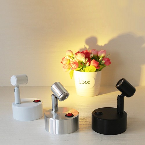 3W LED Desk Light Battery-Powered Portable Lamp Button Picture ...