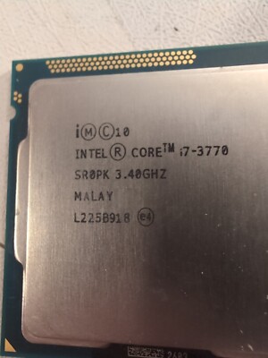 Intel Core i7-3770 3.40GHz 8MB Quad-Core LGA 1155/Socket H2 CPU SR0PK ...